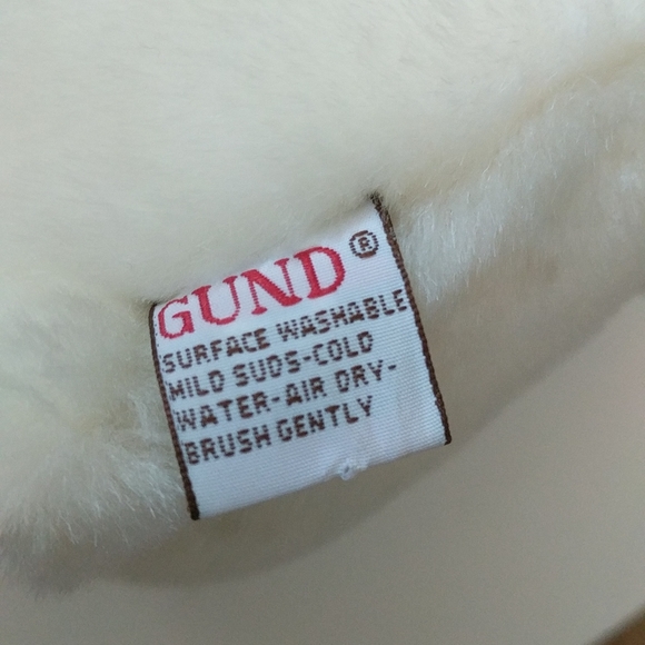 Gund | Toys | Vintage Gund Stuffed Animal Bear Snuff White Soft Tag 9s ...
